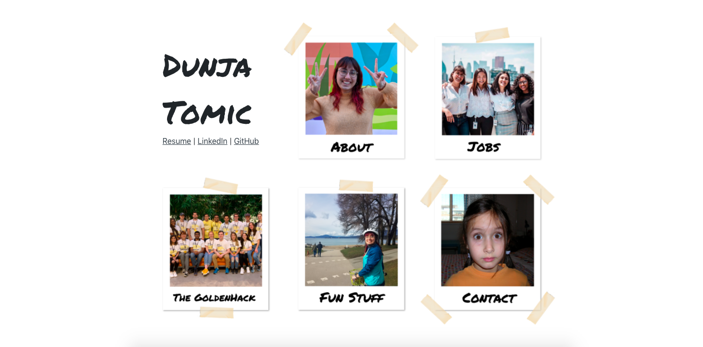 GitHub - dunja-tomic/personal-website-2021
