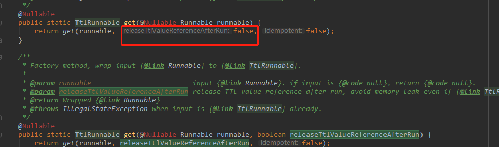 为什么默认ttl线程不会释放父线程传递下来的参数呢 · Issue #446 · alibaba/transmittable-thread-local · GitHub