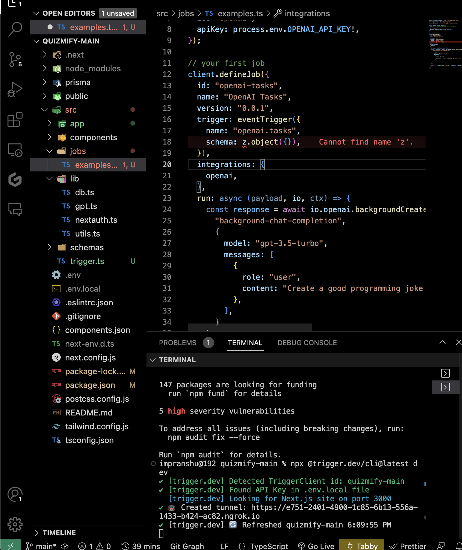 [TRI-857] Record the setup experience and provide feedback · Issue #249 · triggerdotdev/trigger ...