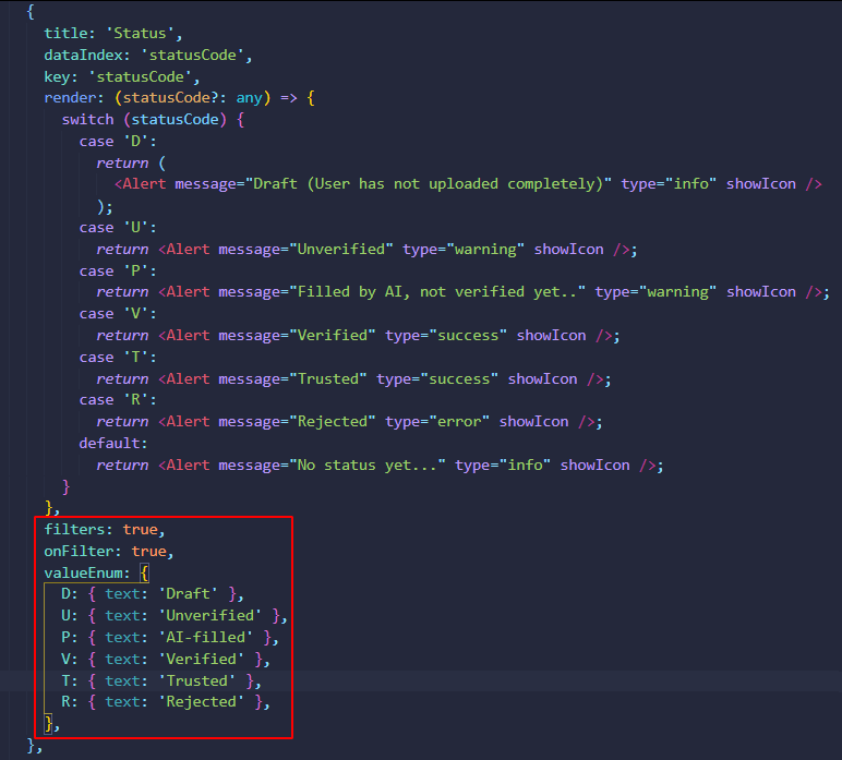 🧐[问题] How to handle `default` case in `switch` in valueEnum of ProTable component? · Issue #8772 ...