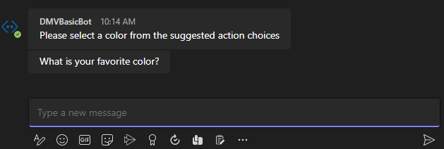 Suggested Actions Are Not Working In Teams When Im Using Bot Composer To Create My Bot · Issue