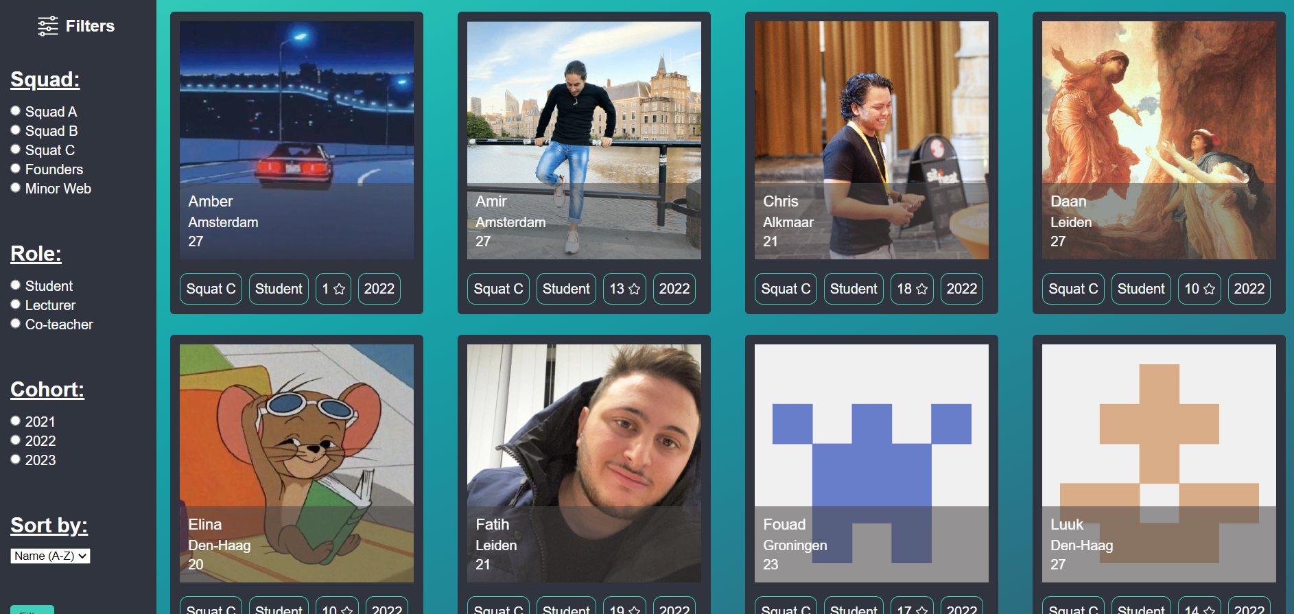 GitHub - Tristandemuijnck/connect-your-tribe-squad-page: Squad page ...