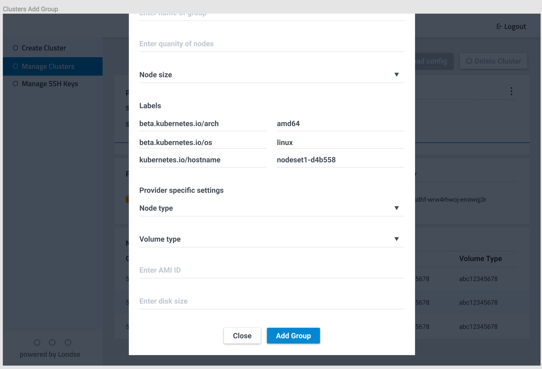 Node Groups (NodeSet) / Node List and add Node Group Form · Issue #245 · kubermatic/dashboard ...
