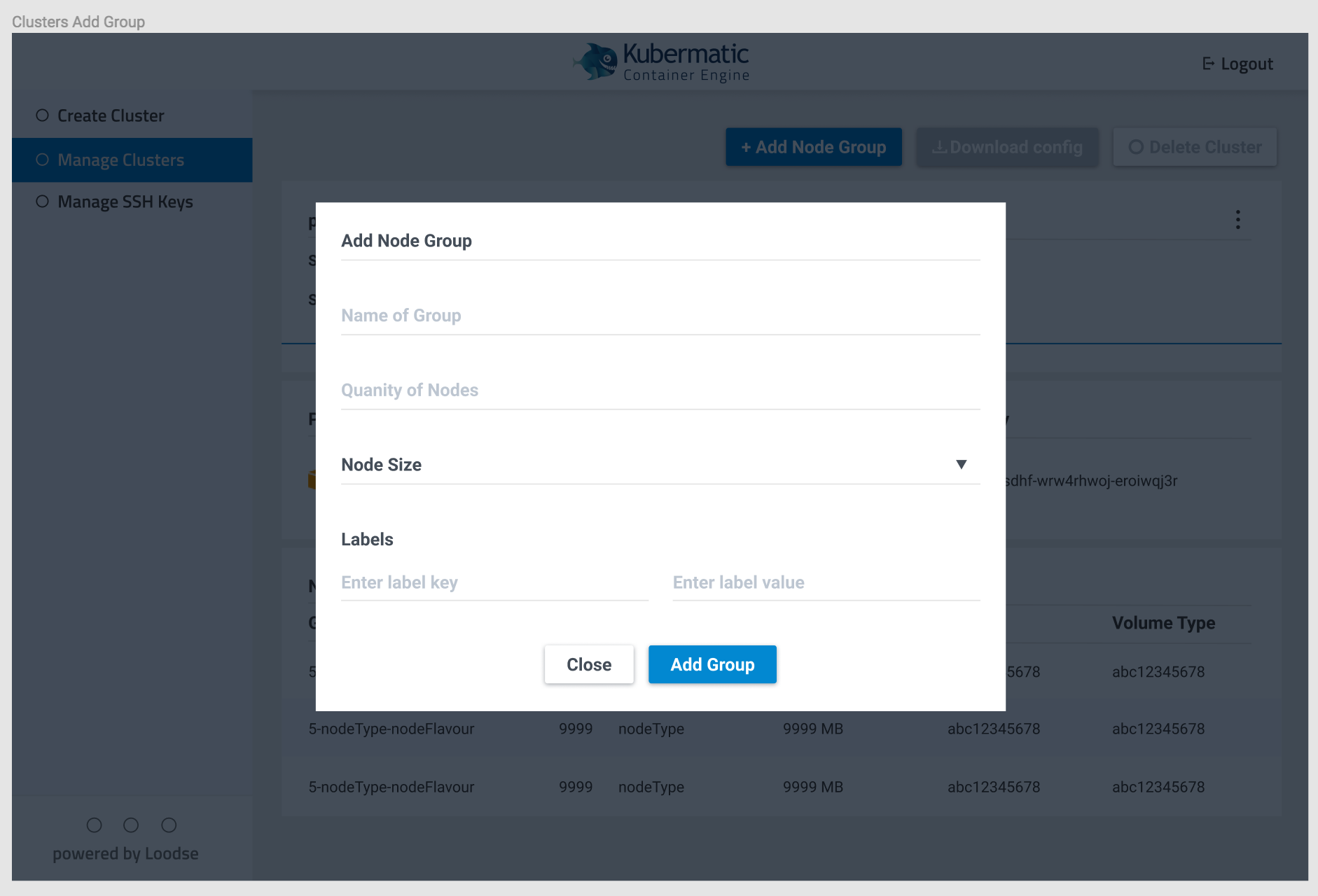 Node Groups (NodeSet) / Node List and add Node Group Form · Issue #245 · kubermatic/dashboard ...