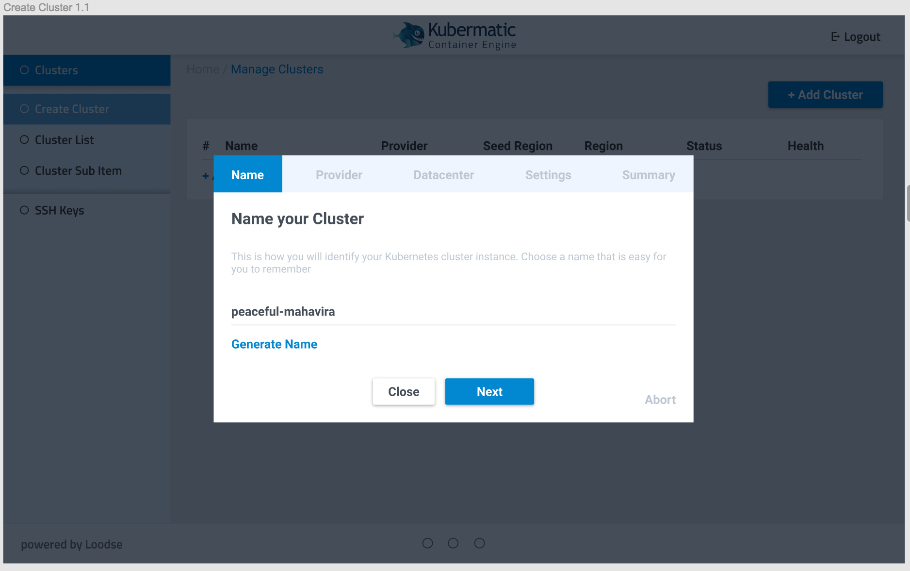 Design: Create Cluster · Issue #235 · kubermatic/dashboard · GitHub