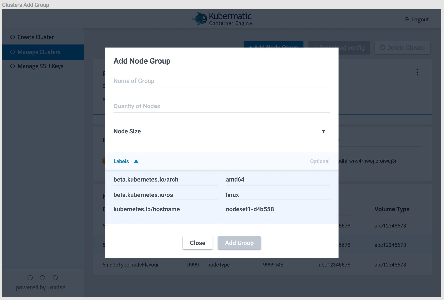 Node Groups (NodeSet) / Node List and add Node Group Form · Issue #245 · kubermatic/dashboard ...