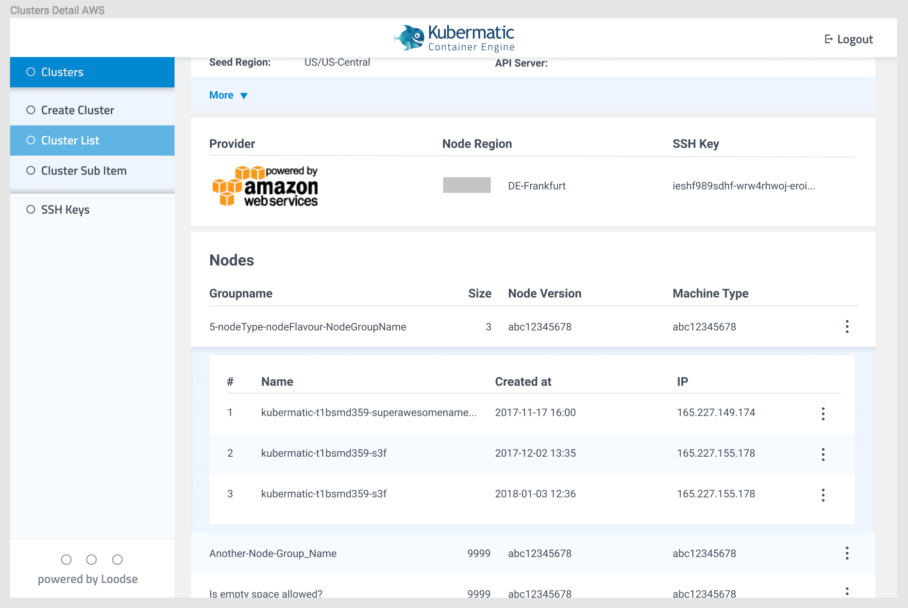 Node Groups (NodeSet) / Node List and add Node Group Form · Issue #245 · kubermatic/dashboard ...
