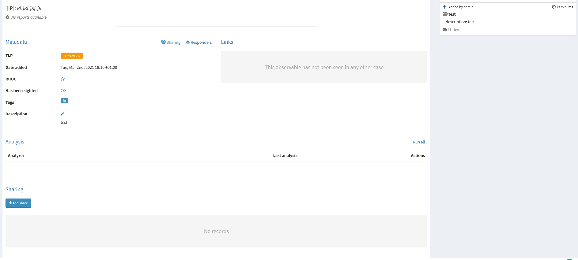 [Bug] Unable to use Cortex analyzers · Issue #1810 · TheHive-Project/TheHive · GitHub
