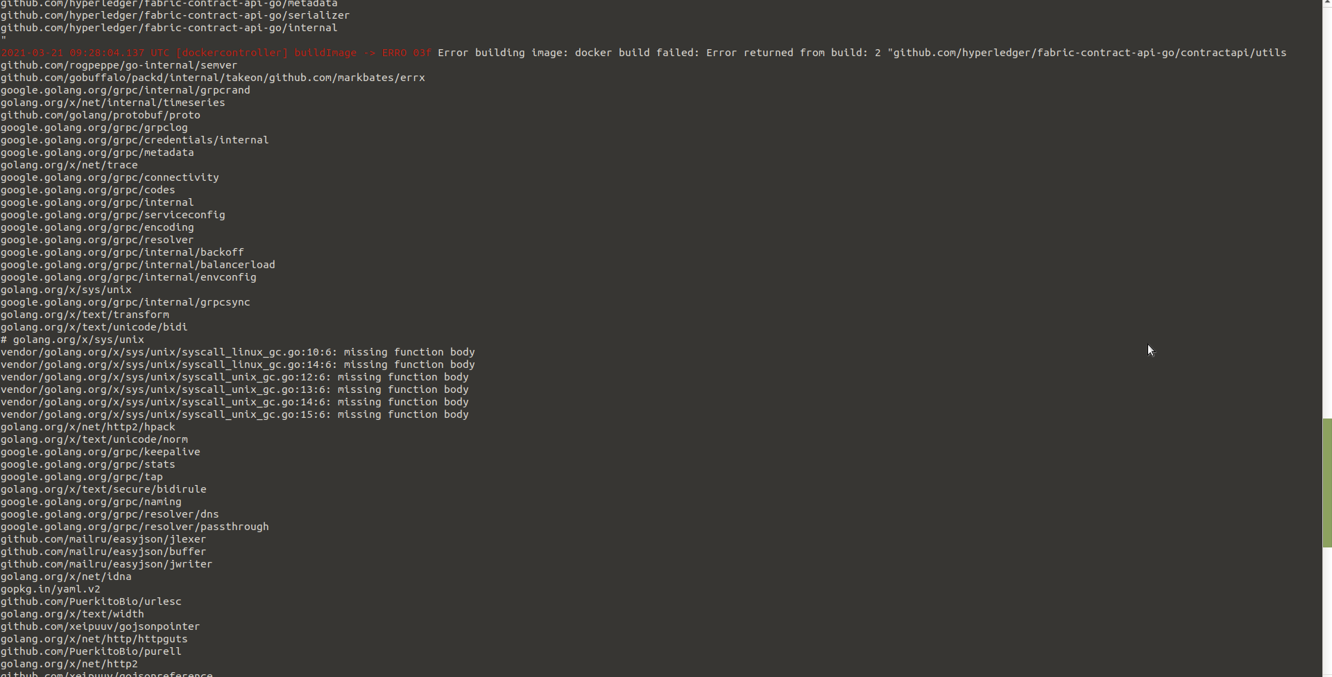 fail to install chaincode 'abstore' · Issue #3 · busan15/fabric ...