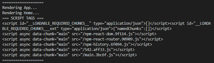 Async chunks not being collected by the webExtractor.collectChunks() call for SSR of async ...