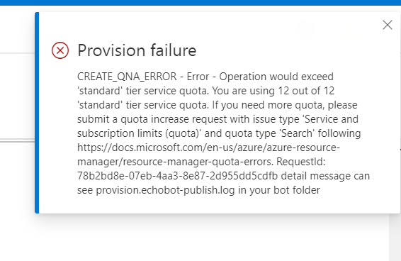 Provision failure (log) should be visible inside composer · Issue #5956 · microsoft/BotFramework ...