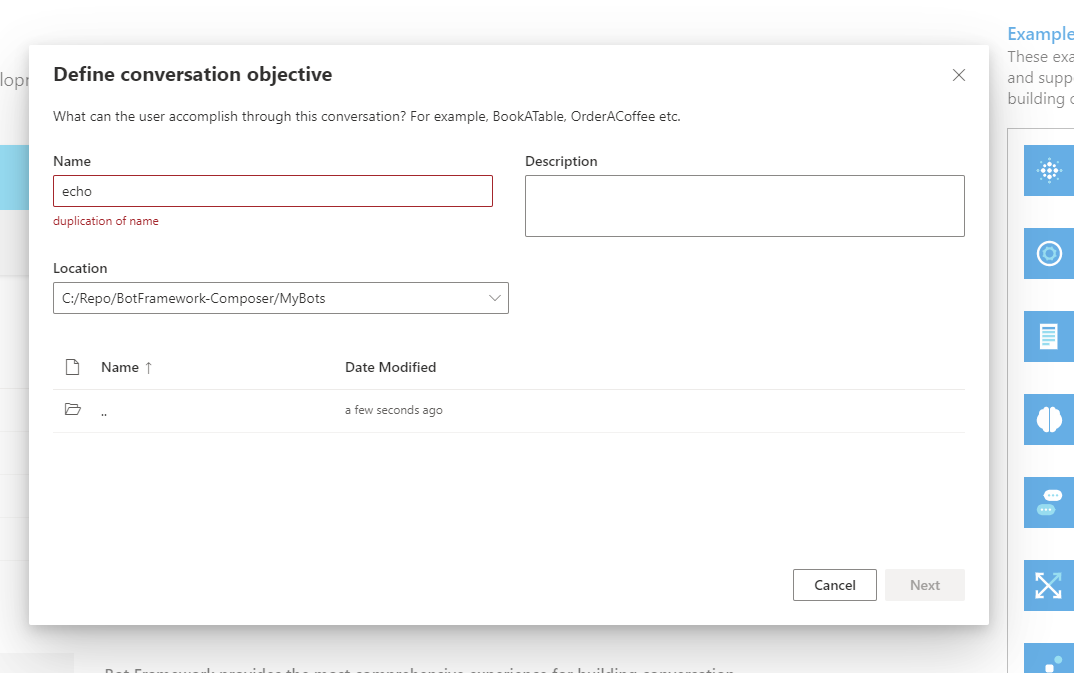 Bot Name Issues In Creating A New Bot · Issue 1445 · Microsoft Botframework Composer · Github
