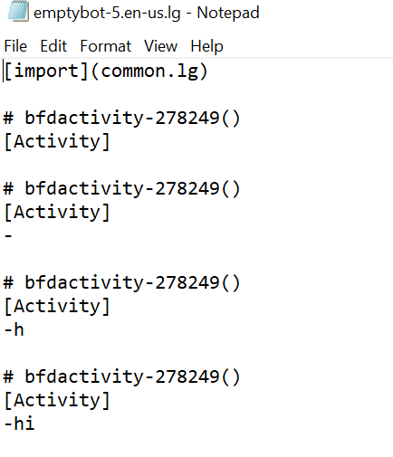 lg editing wrong behaviors · Issue #2398 · microsoft/BotFramework ...