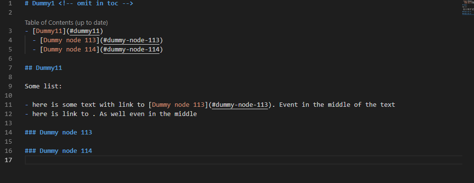 Ordinary list with intra-document links is replaced with TOC · Issue #549 · yzhang-gh/vscode ...