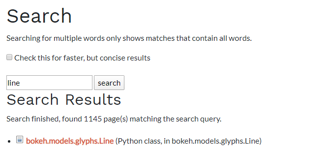 Docs Page Wise Display Of Documentation Search · Issue 10038 · Bokehbokeh · Github