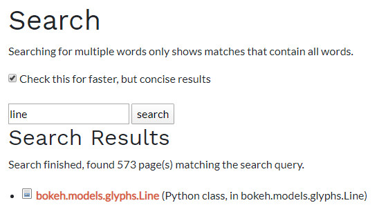 [DOCS] Page wise display of documentation search · Issue #10038 · bokeh ...