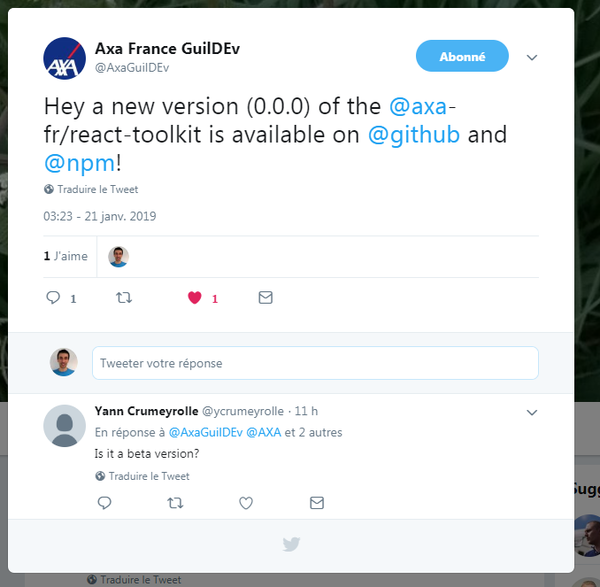 Bug The Auto Tweet Display V0 0 0 · Issue 44 · Axafrance React Toolkit · Github