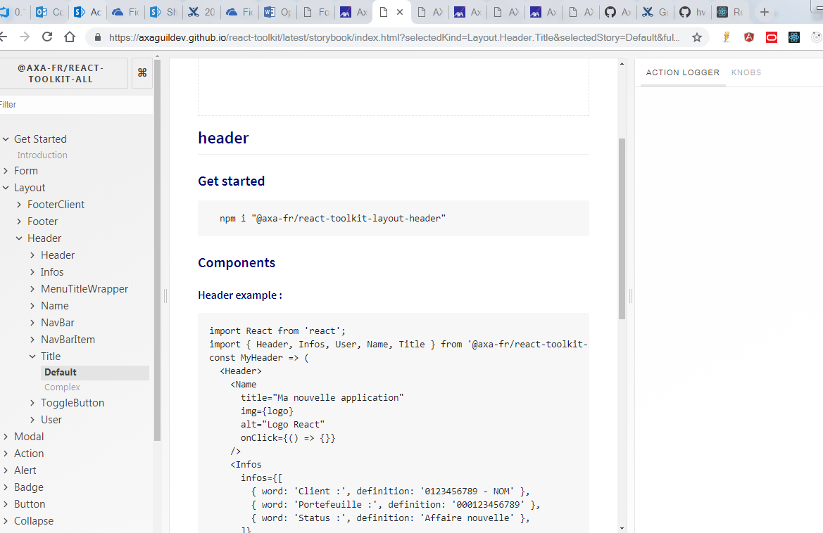 Doc Layouttitle Wrong Component Sample · Issue 73 · Axafrance React Toolkit · Github