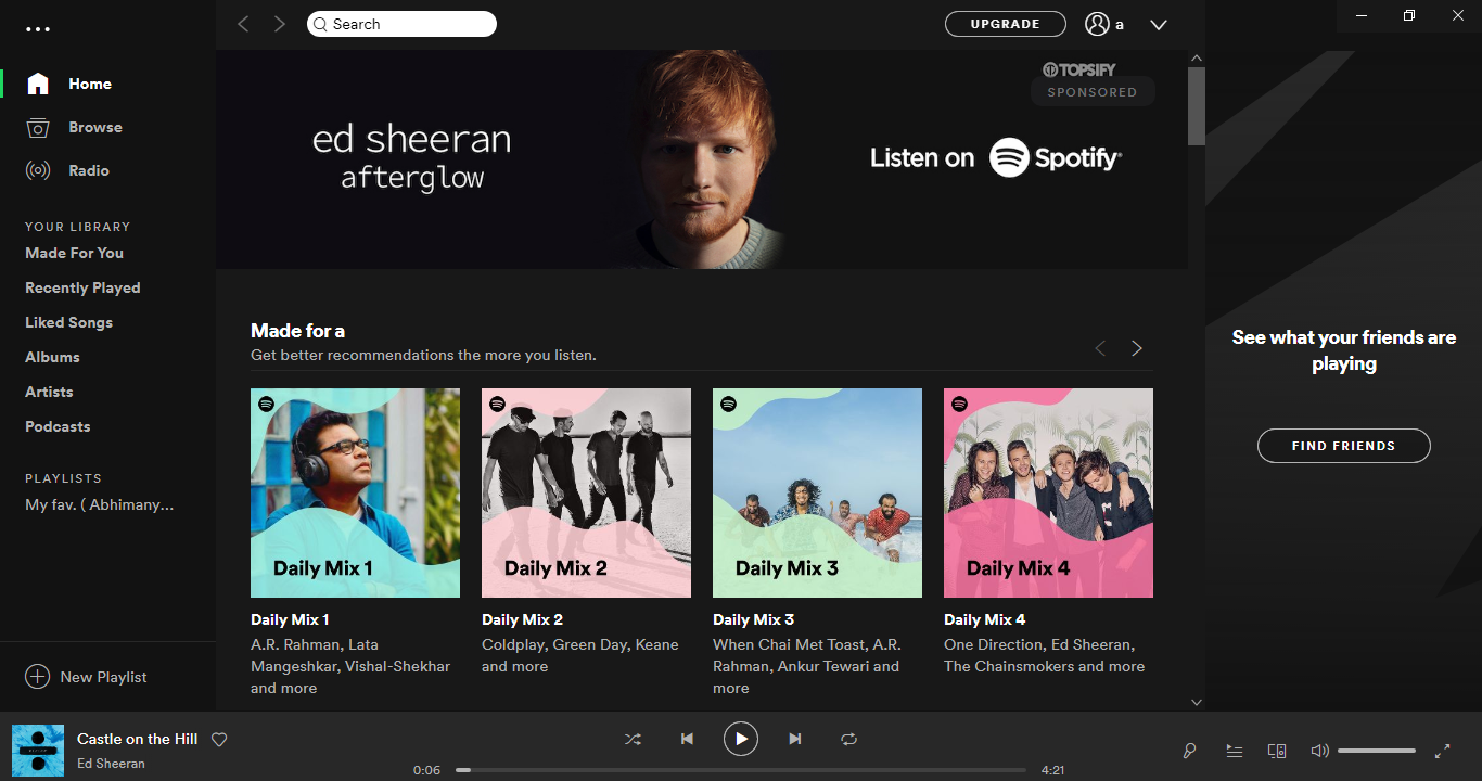 GitHub - annu12340/Spotify: This is a Spotify clone build with React ...