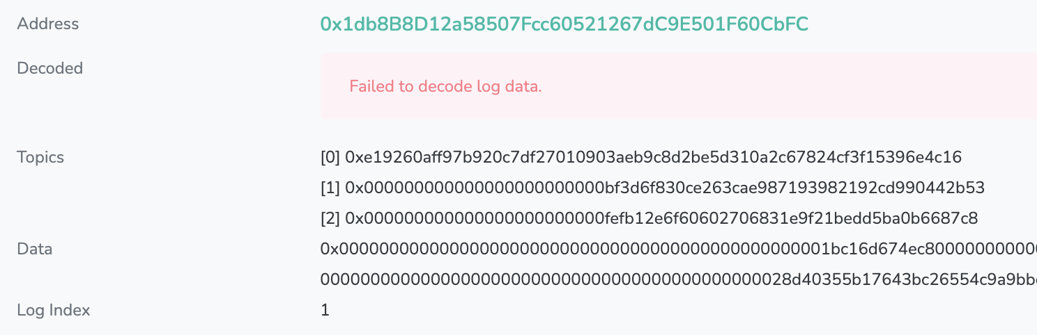 Some Logs Are Not Decoded For Verified Contracts · Issue 4650 · Blockscoutblockscout · Github