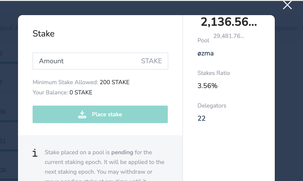 Progress bar is broken in stake popup in Staking Dapp · Issue #4760 · blockscout/blockscout · GitHub