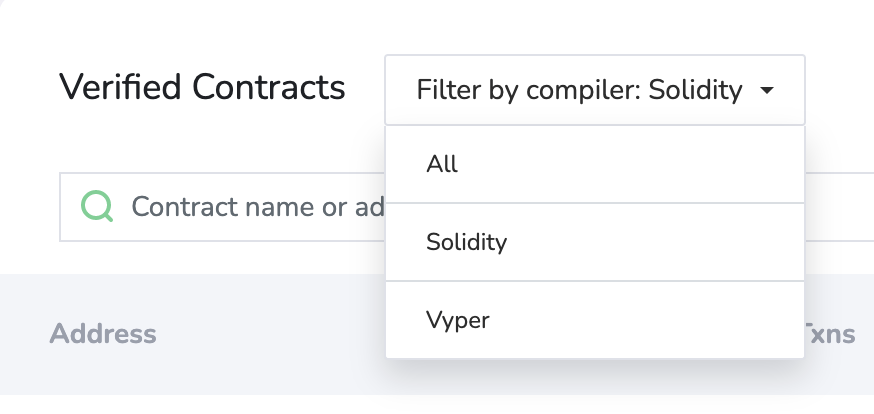 Add yul filter on contracts list page · Issue #6460 · blockscout/blockscout · GitHub