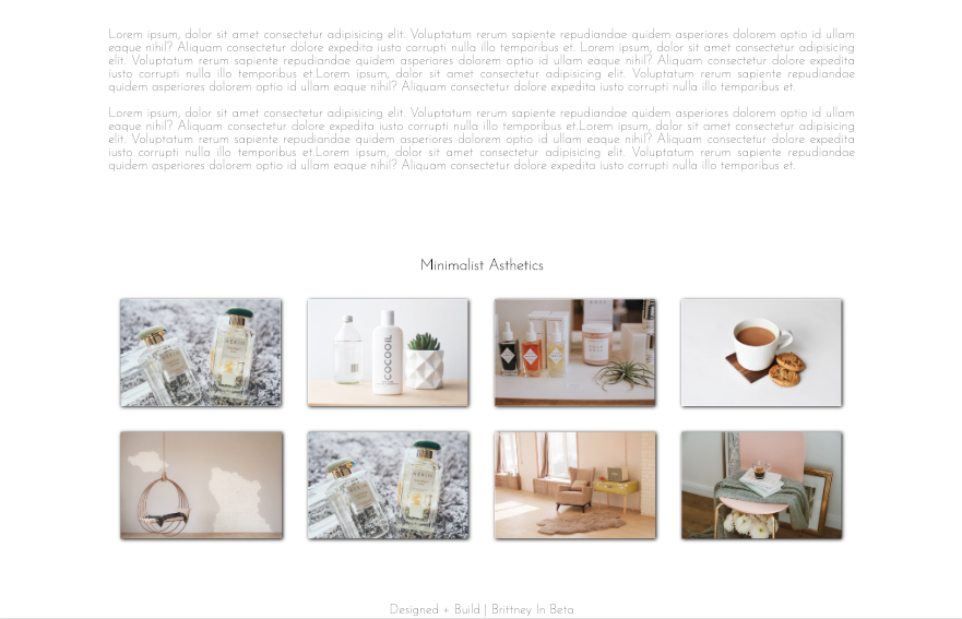 GitHub - ImBrittneyOlivia/TheMinimalistLayout