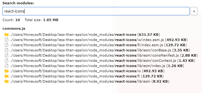 React Icons Imports everything even when included 2 or 3 icons · Issue ...