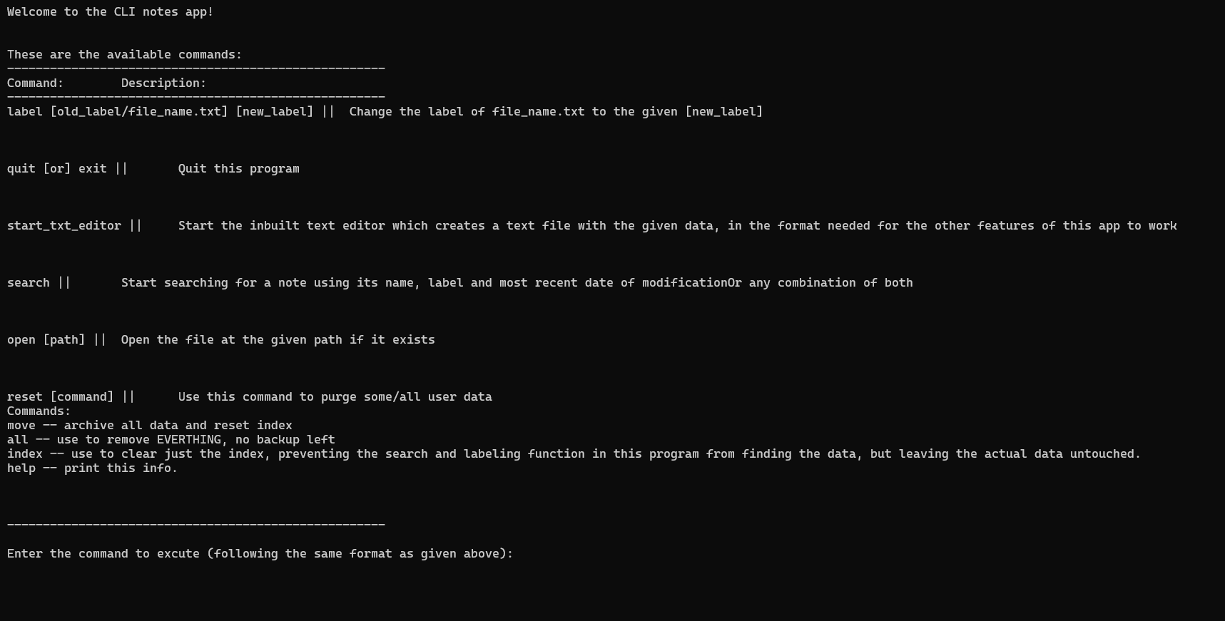 GitHub - AdityaaRavi/CLI-notes-app: A Command Line Interface based ...