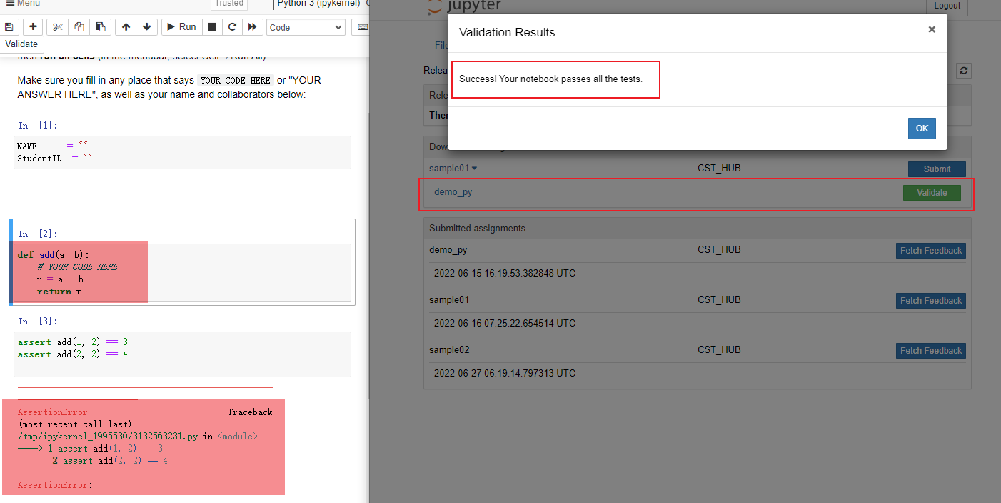 Nbgrader Pass All Test Cases No Matter It Is Correct Or Not · Issue 1658 · Jupyter Nbgrader