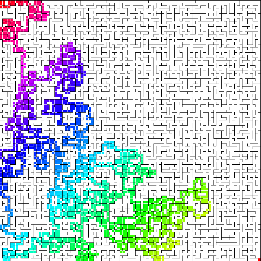 GitHub - Will-K-T/Maze-Solver: Constructs and graphically solves a colorful maze by implementing ...