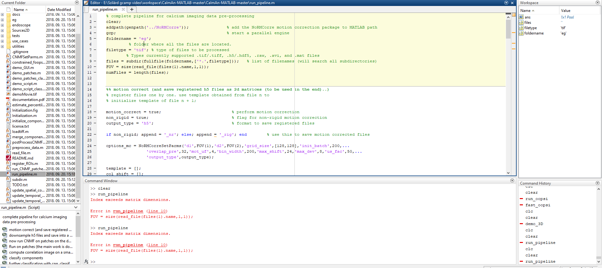 run_pipeline error · Issue #79 · flatironinstitute/CaImAn-MATLAB · GitHub