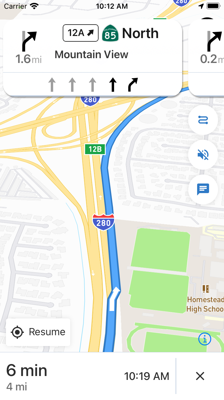 Dual-use lane incorrectly highlighted when taking off ramp · Issue #2879 · mapbox/mapbox ...