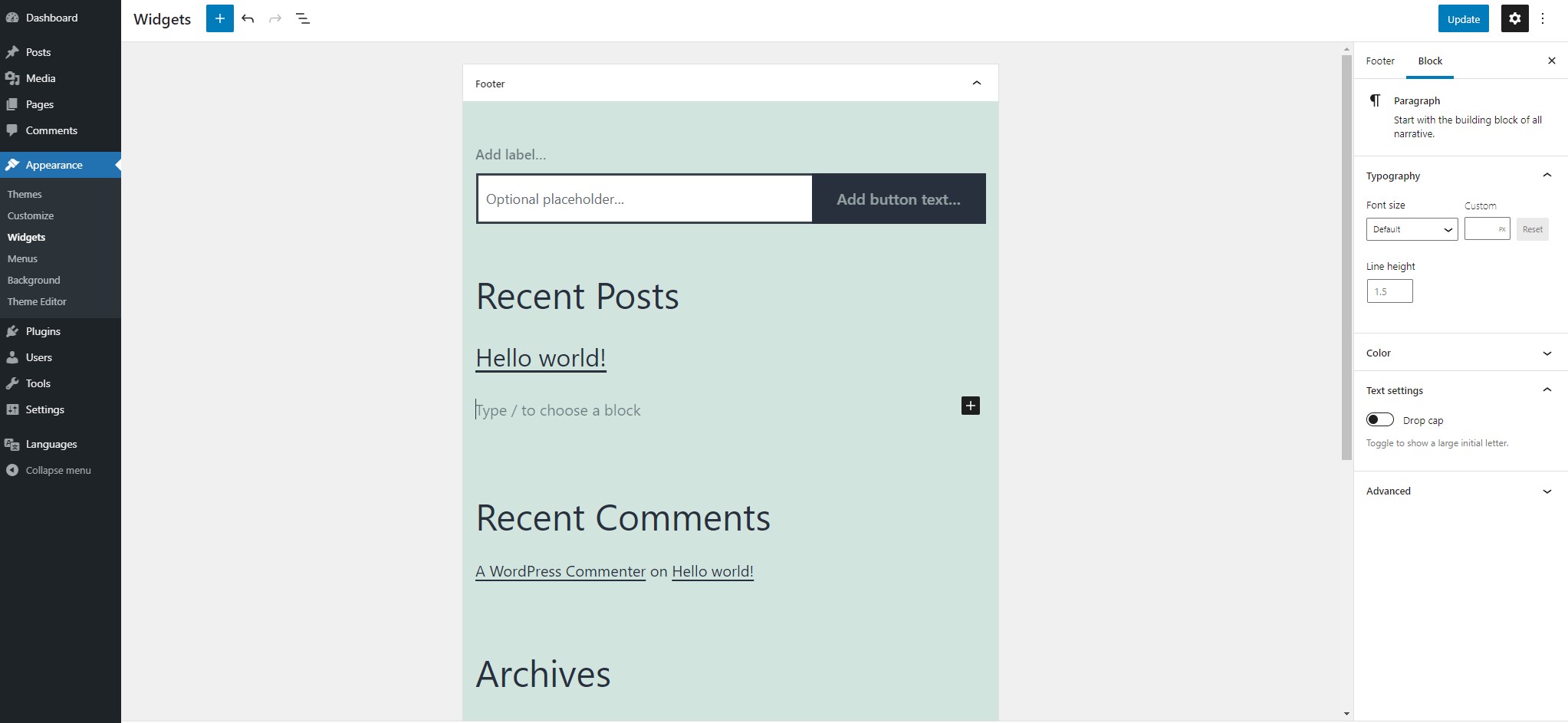 The New Language Select Field Does Not Appear In Appearance Widgets · Issue 929 · Polylang