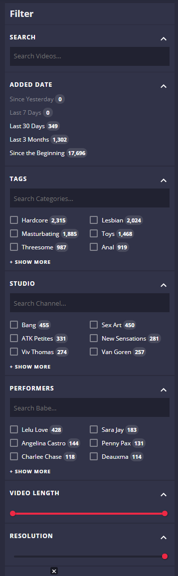 [Enhancement] UI Filters Revamp · Issue #304 · stashapp/stash · GitHub