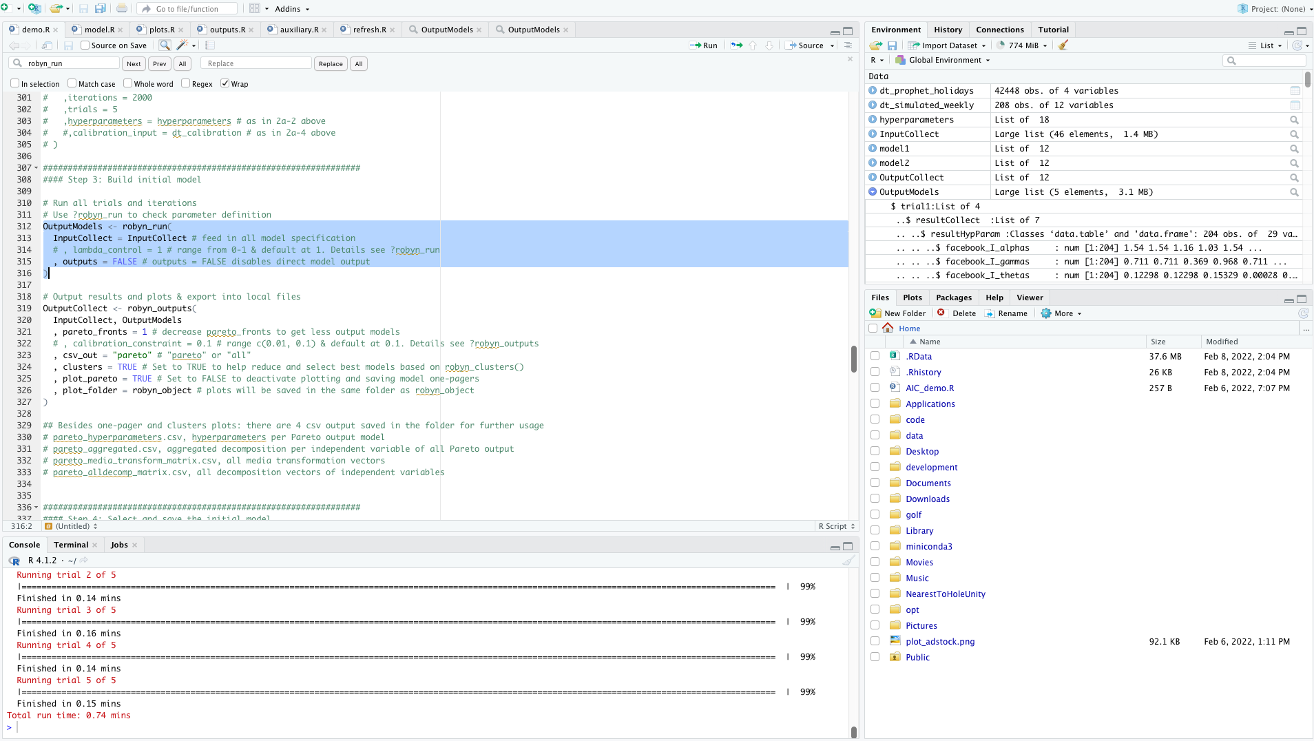 My changes to robyn_run are not taking effect · Issue #294 · facebookexperimental/Robyn · GitHub
