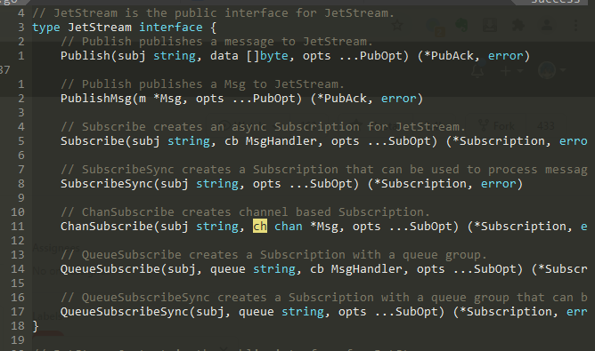 ChanQueueSubscribe for JetStream is missing? · Issue #743 · nats-io/nats.go · GitHub