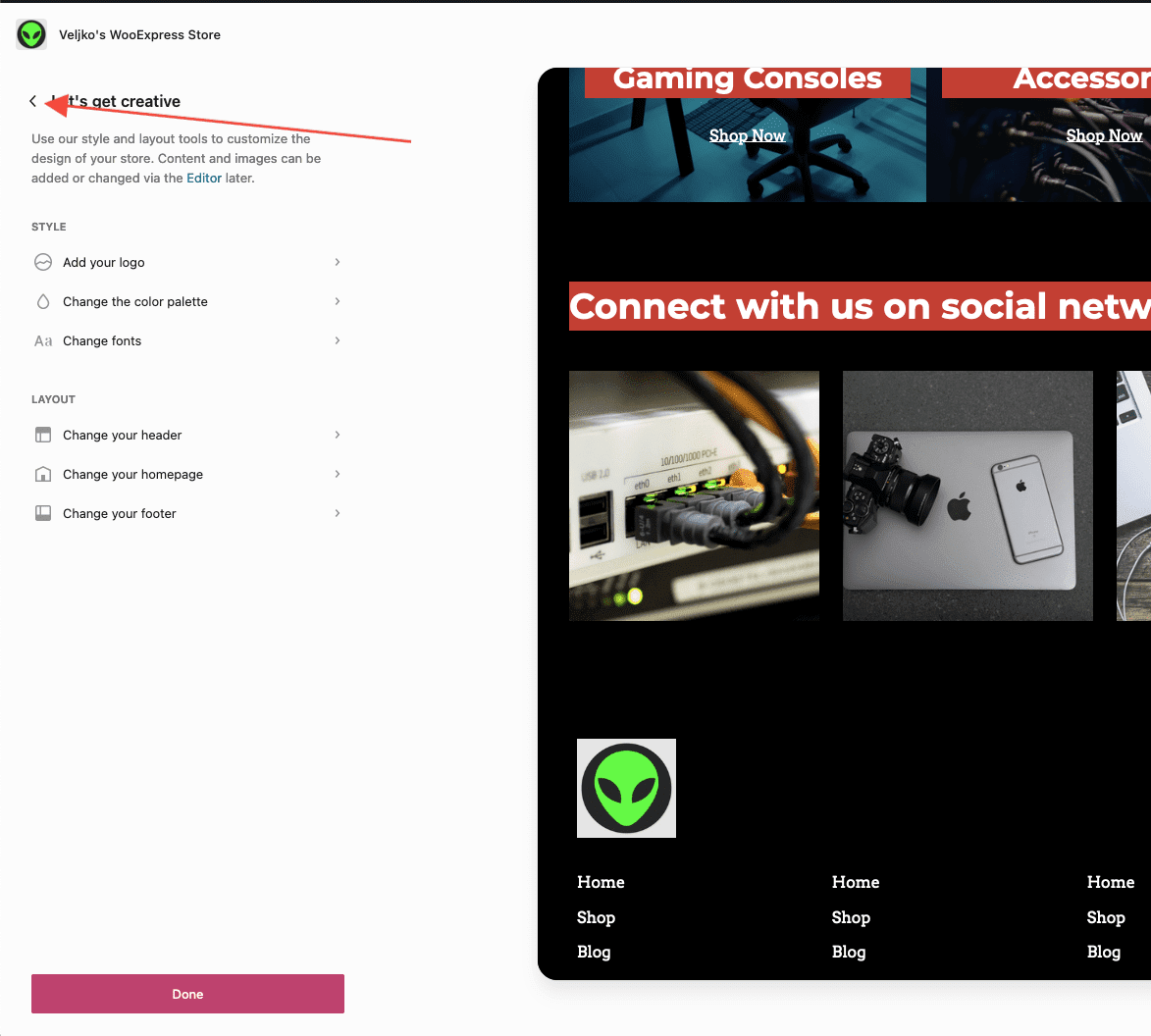 [CYS] Show notice when clicking this back arrow · Issue #41227 · woocommerce/woocommerce · GitHub