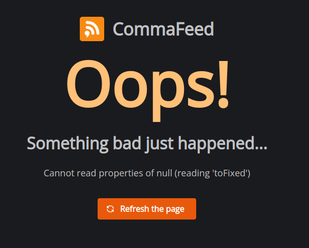 Editing feed throws error · Issue #1076 · Athou/commafeed · GitHub