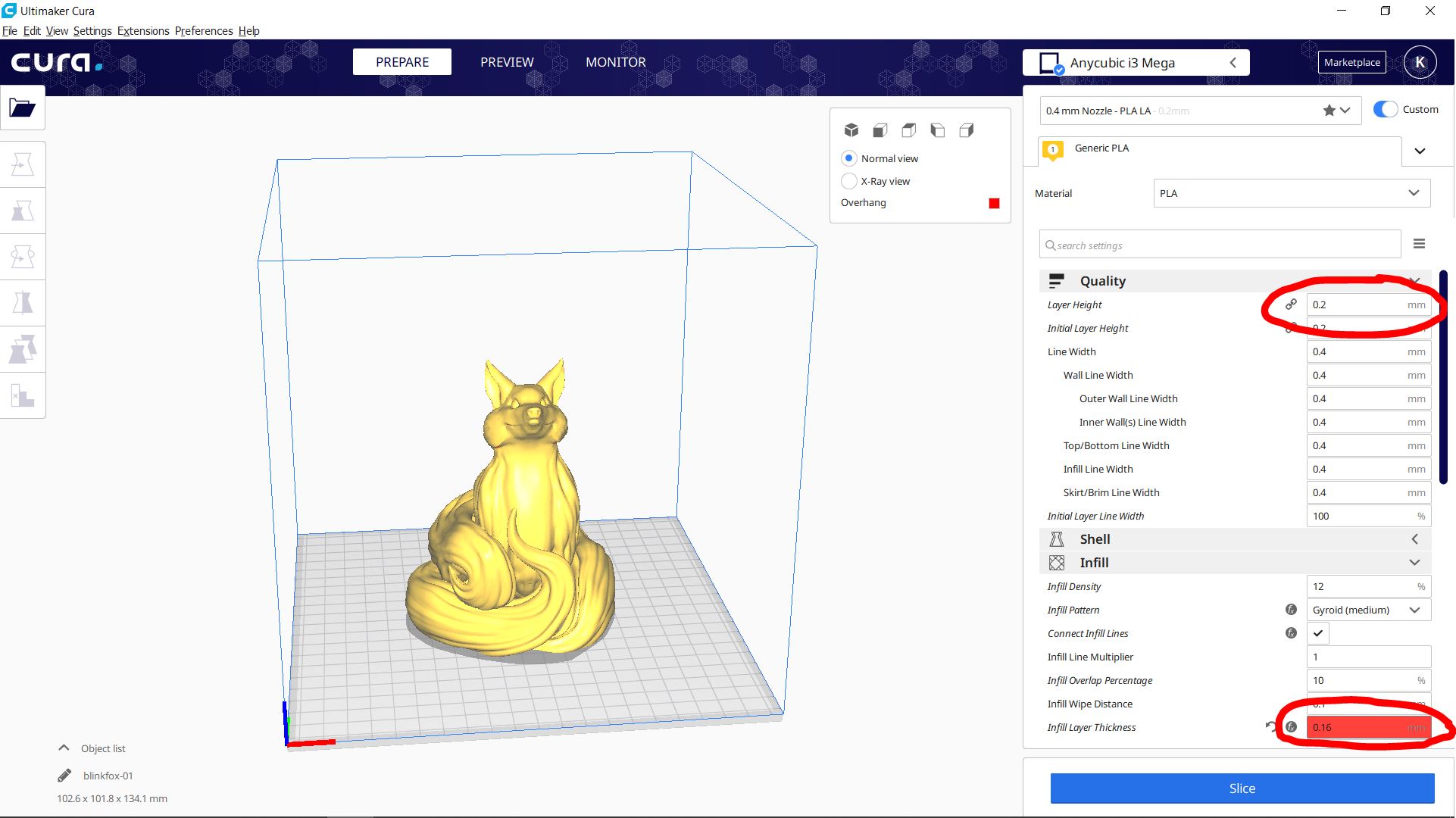 [FR] Make "Infill Layer Thickness" behave like "Support Z Distance ...