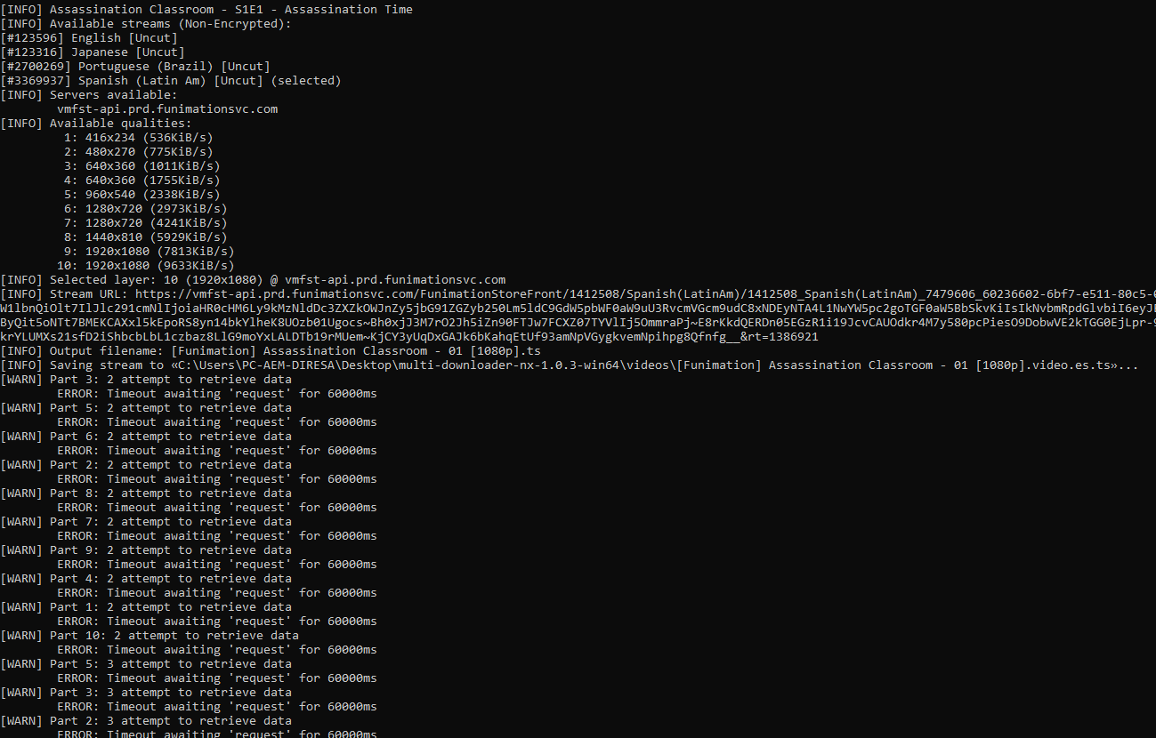 [BUG] [Funimation/Crunchy] · Issue #160 · anidl/multi-downloader-nx · GitHub