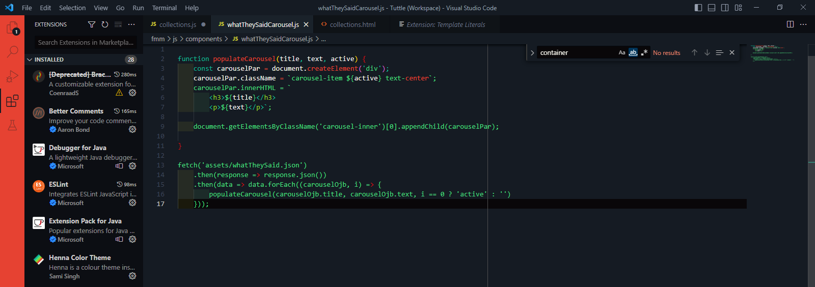 Template Literal Bug · Issue 3 · Julienetievscode Template Literals · Github 