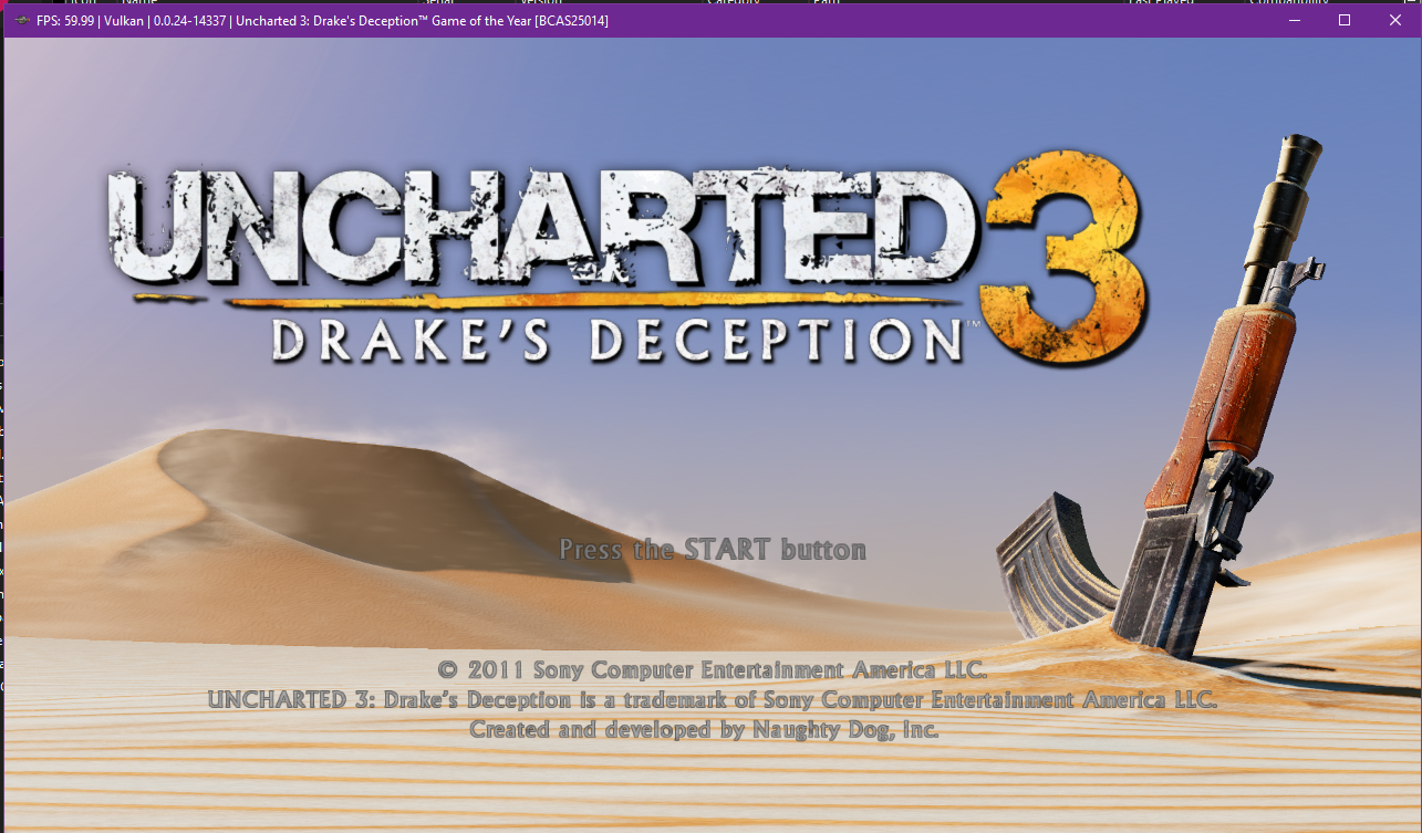 Fatal Error in Uncharted 3 · Issue #12884 · RPCS3/rpcs3 · GitHub