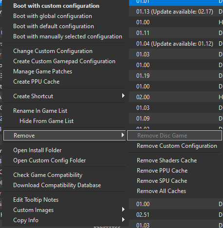 Remove disc game option not working · Issue #12907 · RPCS3/rpcs3 · GitHub