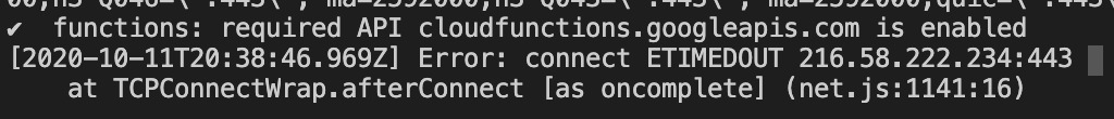 Errors When Trying To Deploy Cloud Functions · Issue 2699 · Firebase Firebase Tools · Github