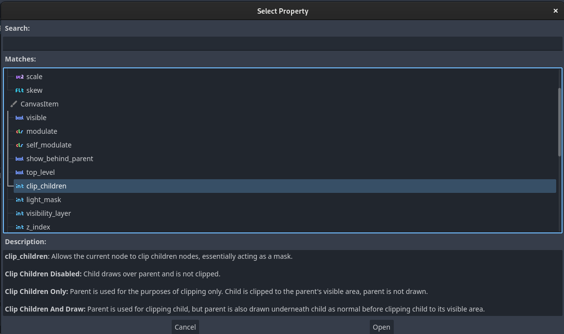 Editor property selector does not clamp description · Issue #83495 · godotengine/godot · GitHub