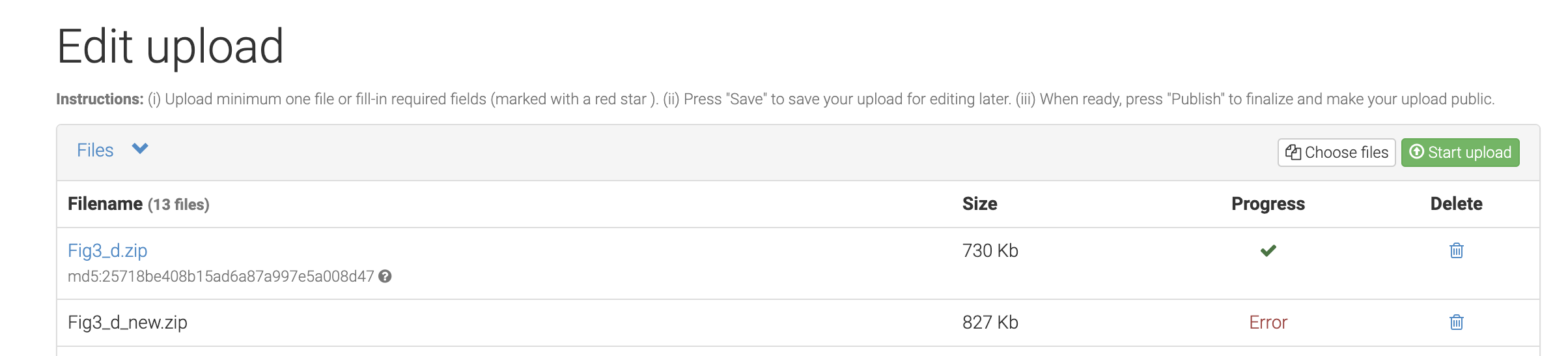 Uploading Through Zenodo Web Gui And Rest Api Fails · Issue 2024 · Zenodozenodo · Github 8383
