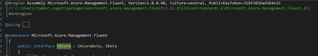 Microsoft.Azure.Management.Monitor.Fluent does not depend on Microsoft.Azure.Management.Fluent ...