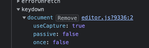 Editor.js stealing focus from modals by use of useCapture flag · Issue ...