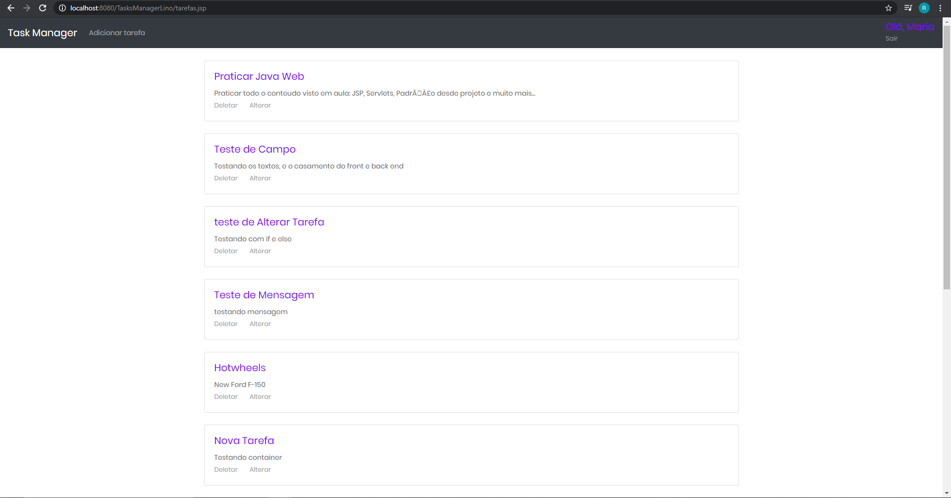 GitHub - farond/TasksManager: Trabalho de Desenvolvimento WEB ...